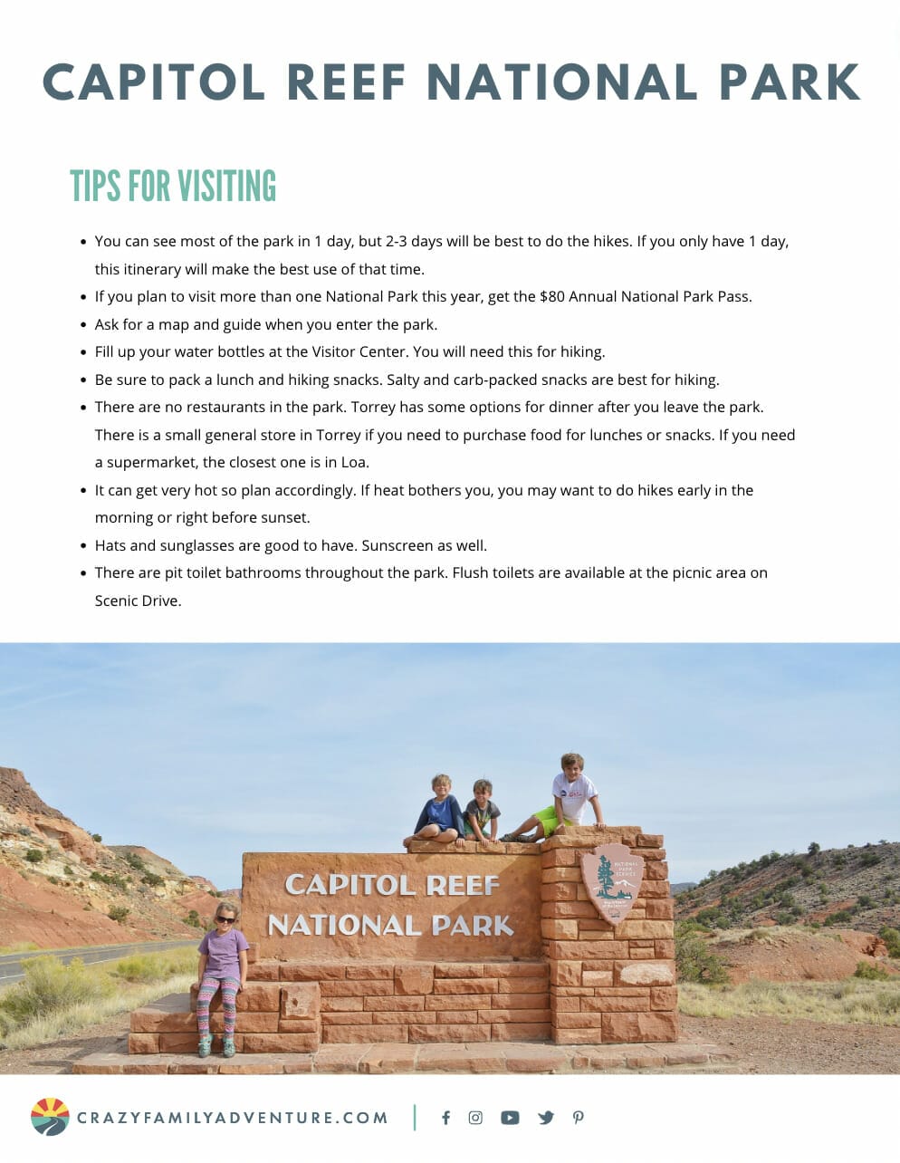 Capitol Reef National Park Guide