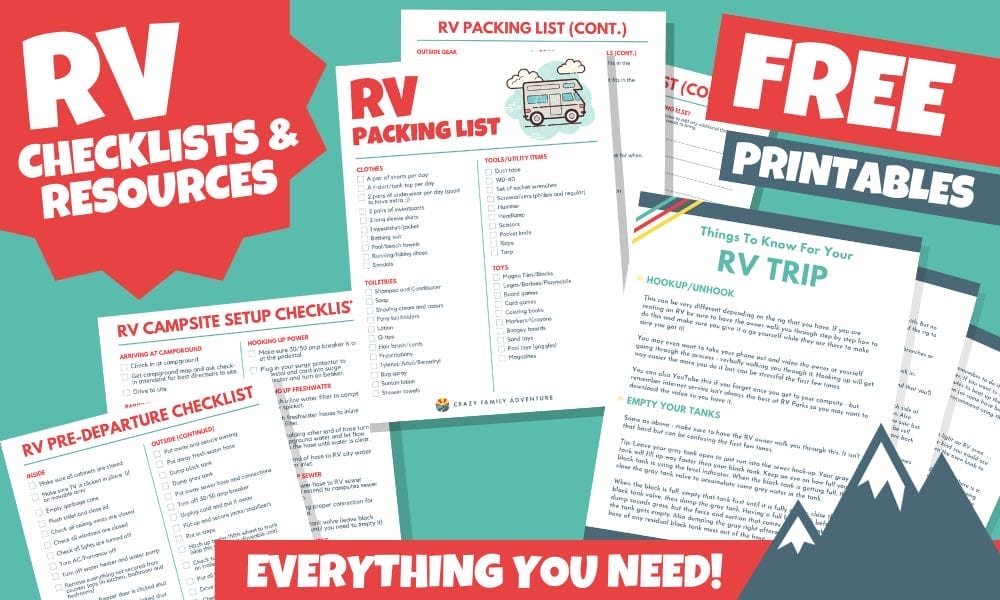 RV Checklist To Make Your Trip A Success